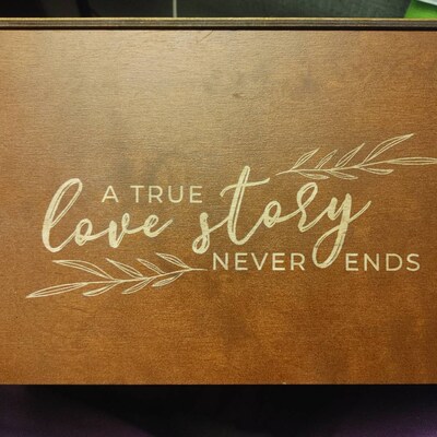 Love Letter Box Valentines Day Gift Box Personalized Small Wooden ...