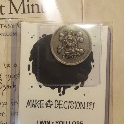 I Win/you Lose Decision Maker Coin - Etsy