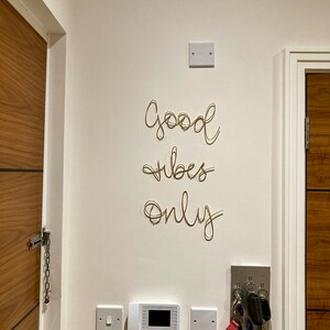 Custom Wooly Words Wire Art Kids Decor Colourful Words Childrens ...