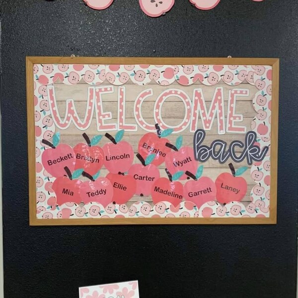 Back to School Bulletin Board Kit | Modern School Style | School Themed ...