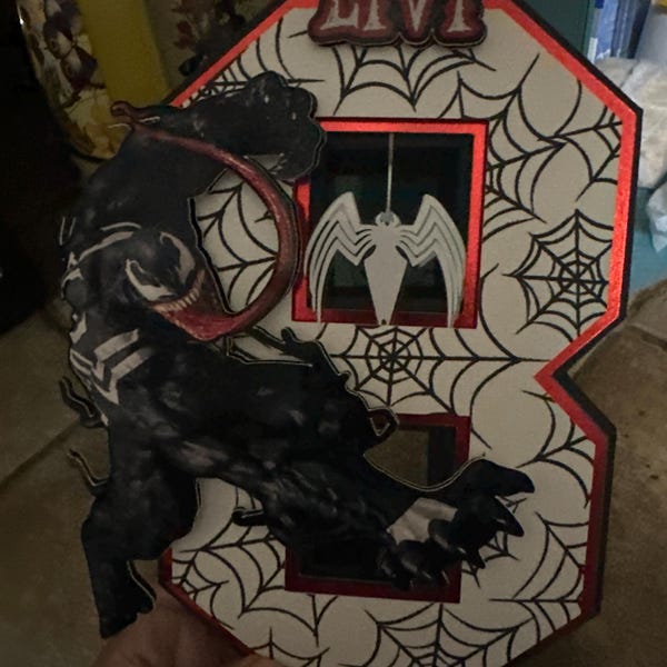 Venom Birthday 3D Letter or Number: Personalized Party Decor - Etsy