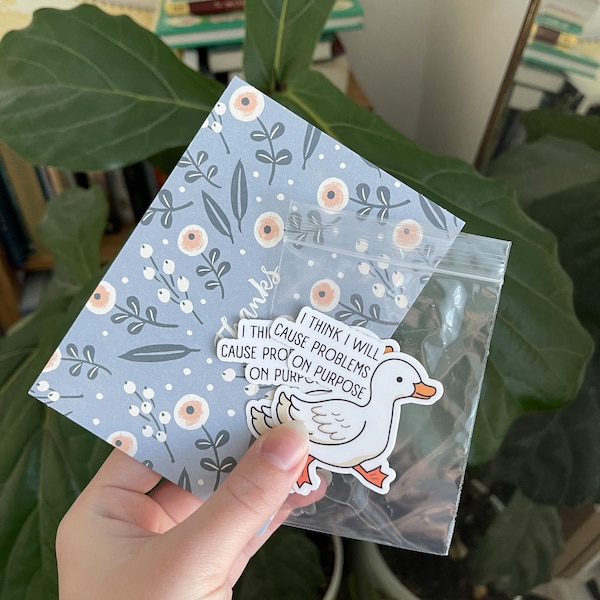 I Think I Will Cause Problems on Purpose Sticker, Waterproof Sticker ...