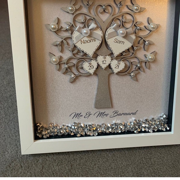 Silver Wedding Anniversary Gift 25th Anniversary Gift, Personalised ...