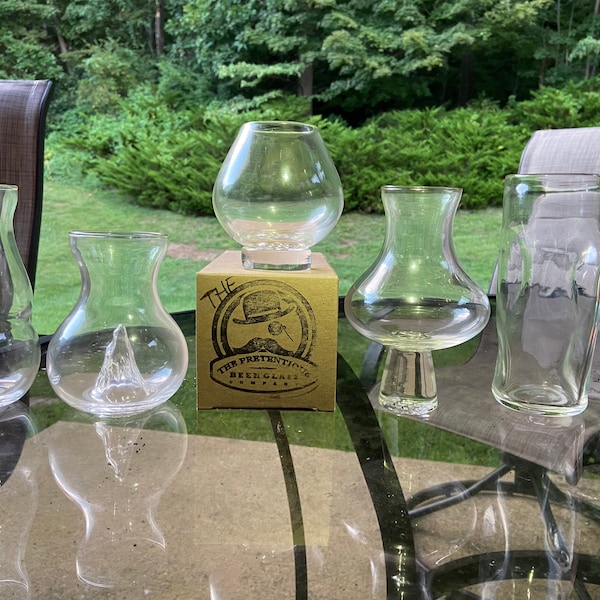 Select Craft Beer Glasses Set: Pretentious Beer Glassware - Etsy