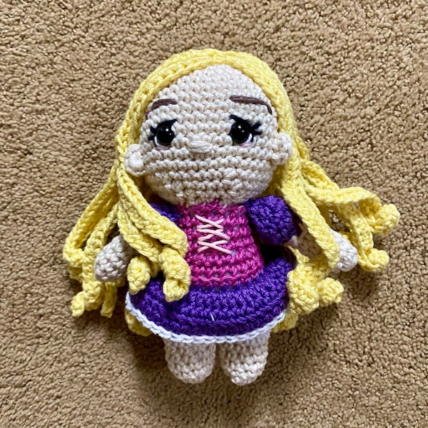 Crochet Doll Amigurumi Pattern Fairytale Princess 2, PDF Pattern ...