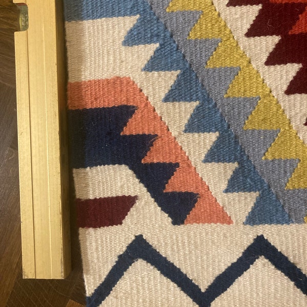 Handwoven Rug, Colourful Rug, Bright Colors Rug, Living Room Kilim ...