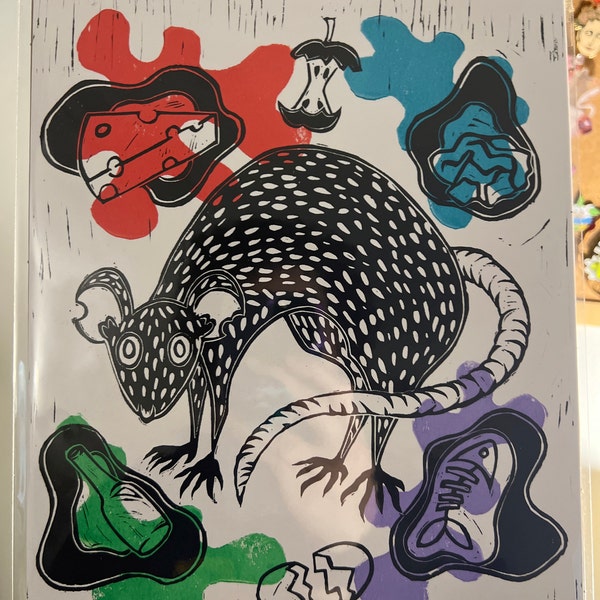 Creature From the Black Lagoon Linocut Print - Etsy