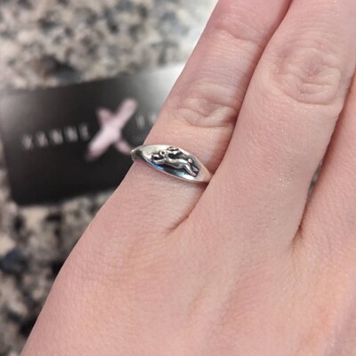 UFO Ring in Sterling Silver, Silver UFO Ring, Silver Flying Saucer Ring ...