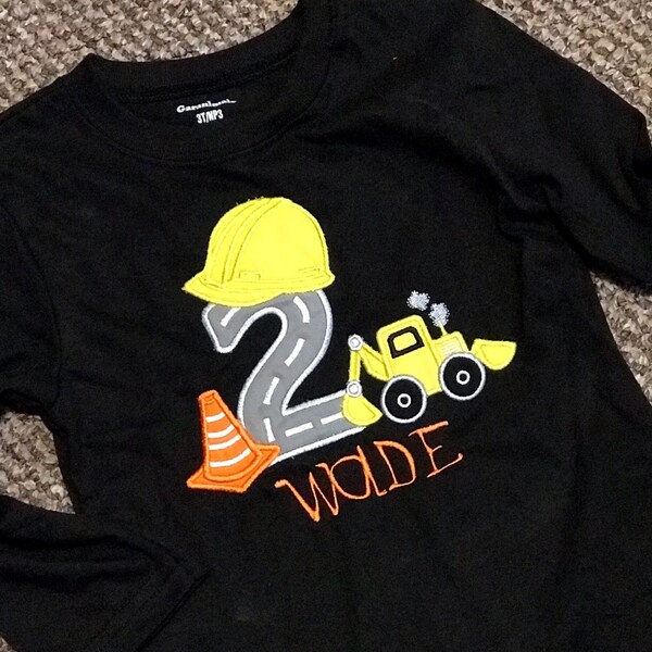 Road Number Two 2nd Birthday Applique Machine Embroidery Design Boy 2 ...