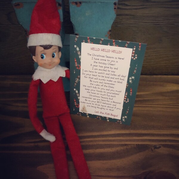 Hello Letter, Elf Hello and Goodbye Letter, Christmas Printables ...