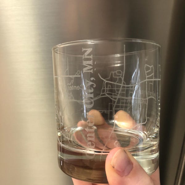 Custom City Map on Pint Glass, Whiskey Glass, Wine Glass, or Beer Can ...
