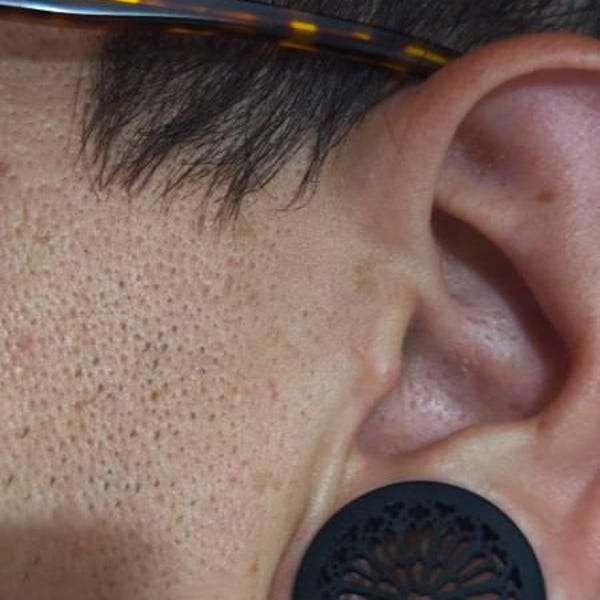 Resin Concave Ear Tunnels 6-25mm | Pair | Mayan Flare | Chameleon Ear ...