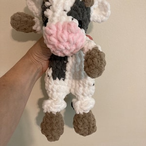 MINI Clemmie Cow Knotted Lovey Crochet Cow PATTERN - Etsy