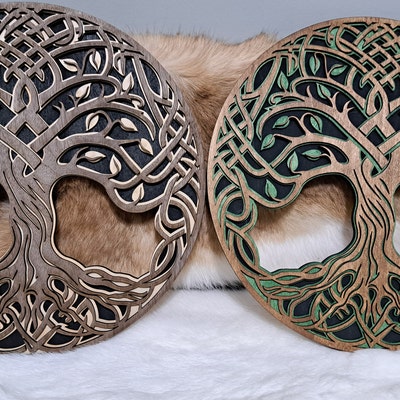 Multilayer Laser Cut File for Creating Tree of Life Wooden 3D Wall Art ...