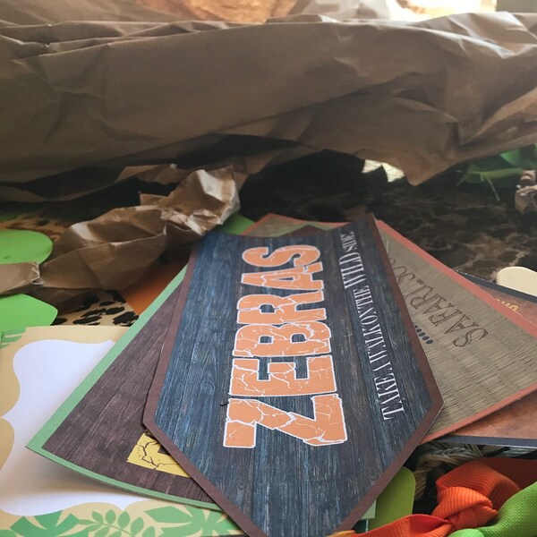 Printable Safari Jungle Signs, DIY, African Safari Party Signs, Jungle ...