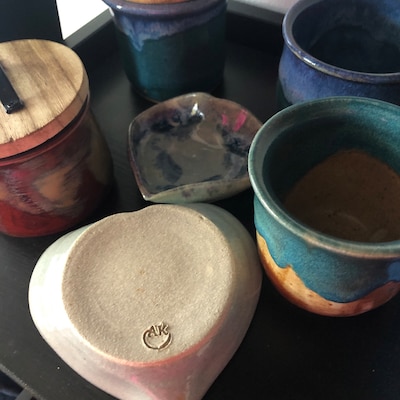 New Initial Stamp in Wreath Border, Pottery Tools, Makers Mark ...