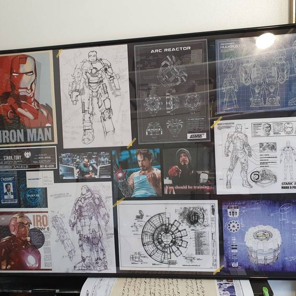 Iron Man Secret File Ironman Tony Stark S.H.I.E.L.D. Files Paper Props ...