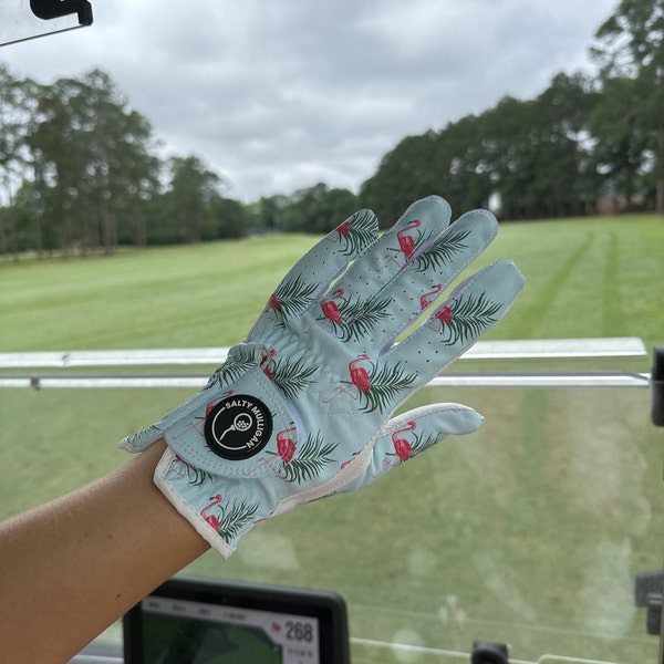 Leather Golf Glove - Tropical Flamingo Limited Edition - Etsy