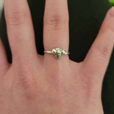 Praying MANTIS Stacking Ring Oxidized Insect Jewelry Sterling Silver ...