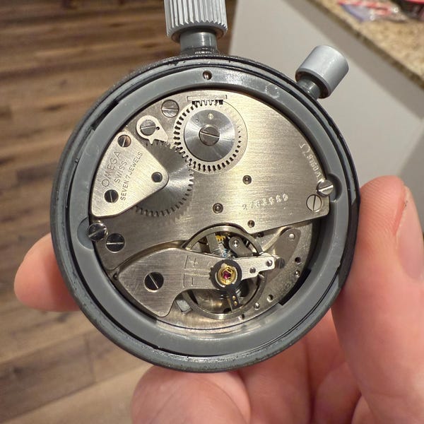 Record Cal 433 Pocket Watch in Exceptionally Good Conditon 52mm in ...