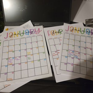 Rainbow Notes Printable To-do List Small Business Planner | Etsy