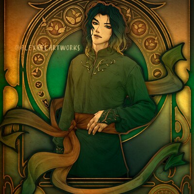 Wrathion & Anduin in Art Nouveau Style world of Warcraft - Etsy