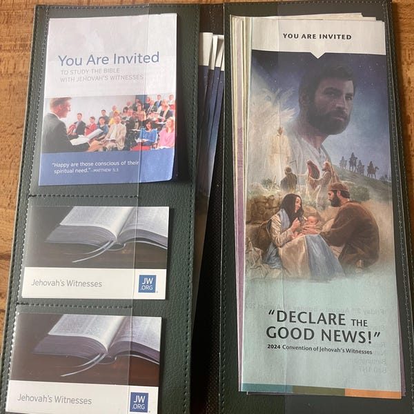 JW Leather Bible Cover New World Translation. Can Be Personalised ...