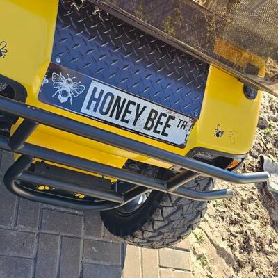 Honey Bee Trail Metal Sign Apiary Sign Honey Bee Sign Funny Bee Sign ...