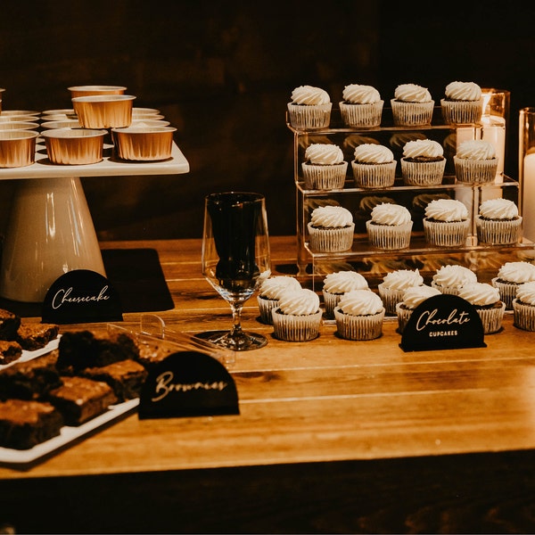 Acrylic Buffet Food Name Sign, Food Table Tent Card, Food Tag, Cute ...