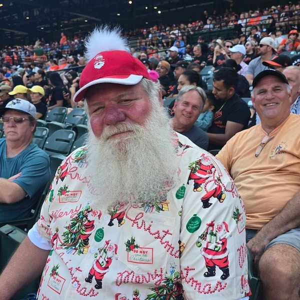 Santa Baseball Hats Youth Size Adult Size Custom Embroidered Small ...