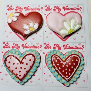 Printable Valentine Cookie Card, 4x6 Card - Etsy
