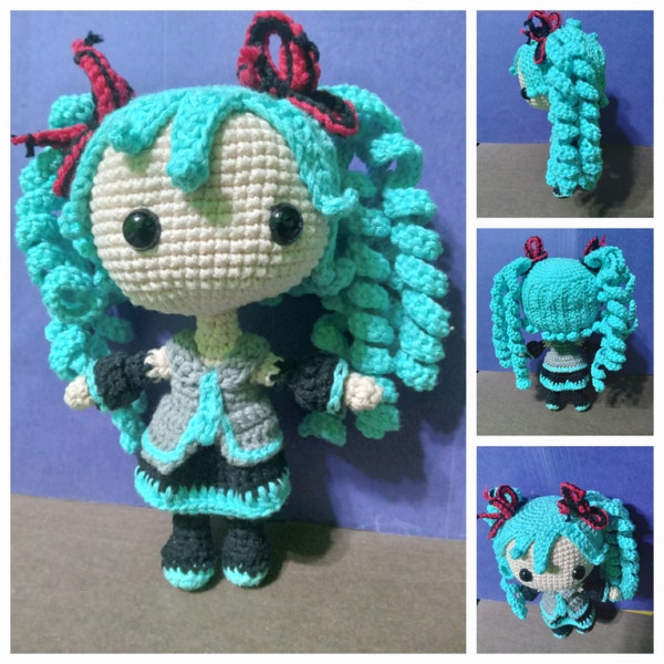XVA Format Only! Miku Princess. Amigurumi Pattern/ Crochet Doll Pattern ...