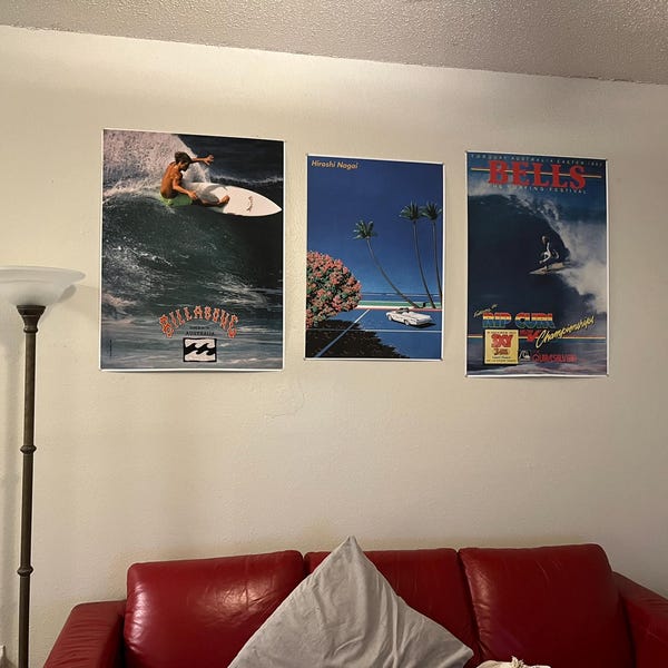 1990 BILLABONG Surfing Poster - Digital Download, Printable Art, Vintage Surfing Poster, Retro ...