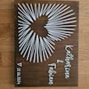 Hochzeitsgeschenk Holz Fadenbild Nagelbild Herz personalisiert - Etsy.de