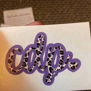 Leopard Print Monogram, Monogram Car Decal, Monogram for Phone, Laptop ...
