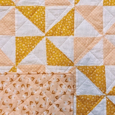 Pinwheel Baby Quilt Pattern, Beginner Easy, Small Mini, Charm Pack, PDF ...