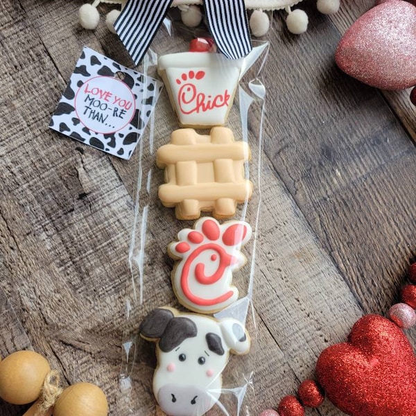 Instant Download Love You More Than Cow Cookie Tag, Cow Print Cookie ...
