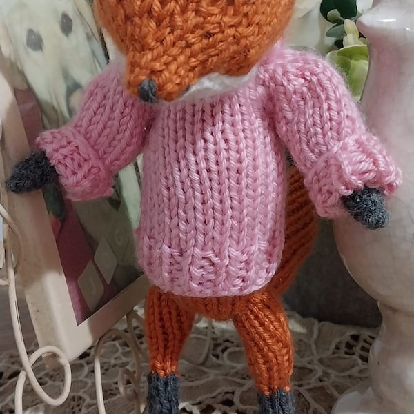 FOX DOLL - English Knitting Pattern - Etsy