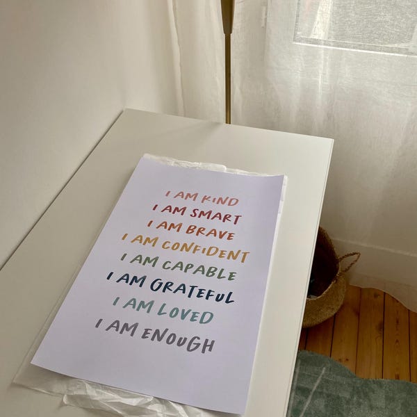 Rainbow Classroom Decor Set of 4 Prints Educational Wall Art ...