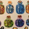 Watercolor Bottled Stars Clipart Nebula Stars Download - Etsy