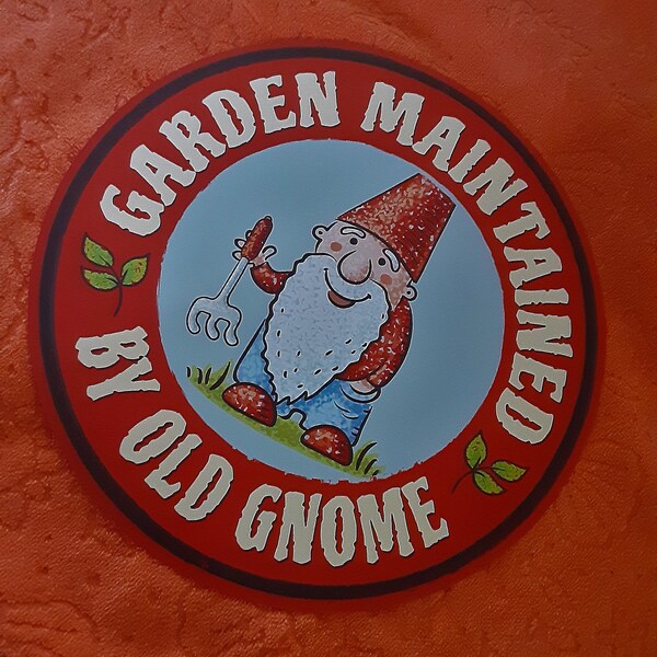 Gnome Garden Sign, Crazy Gardner, Gardening Decor, Gnome Garden, Sign ...