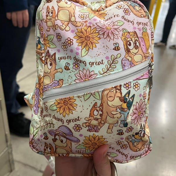 Zipper Backpack Bog Frogs Backpack Kids Backpack Utility Backpack Fall ...