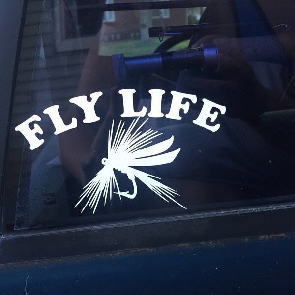 Fly Life Decal, Fly Life Sticker, Fly Life Vinyl Decal, Fly Angler ...