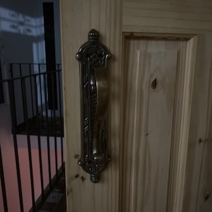 Pair Main Entry Door Pull SUN FLOWER Handles, Door Handle, Flower ...