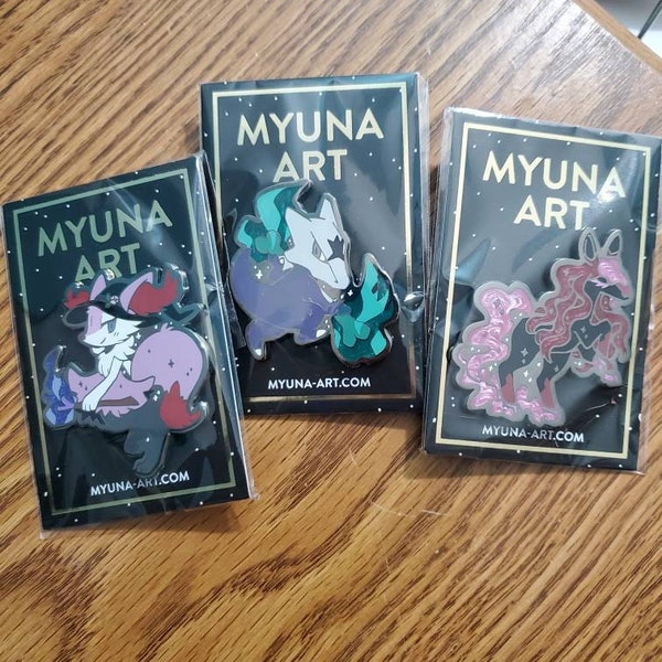 Braixen, Marowak & Spectrier Hard Enamel Pins With Pearlescent Details ...