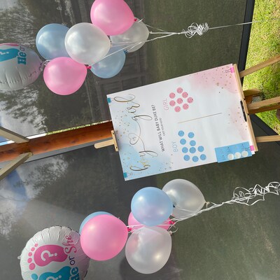 Watercolor Gender Voting Poster Template, Printable Gender Voting Sign ...