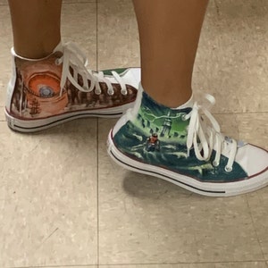 Transformers and Decepticon Custom Hand Painted Shoes | Etsy