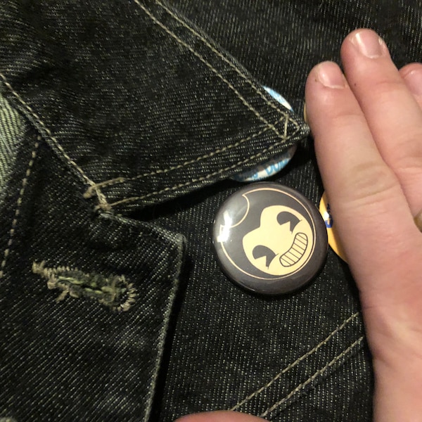 Bendy and the Ink Machine Buttons - Etsy