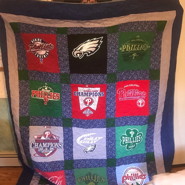 Thin Blue Line Throw Quilt or Wallhanging - Can Be Made With Other Line ...
