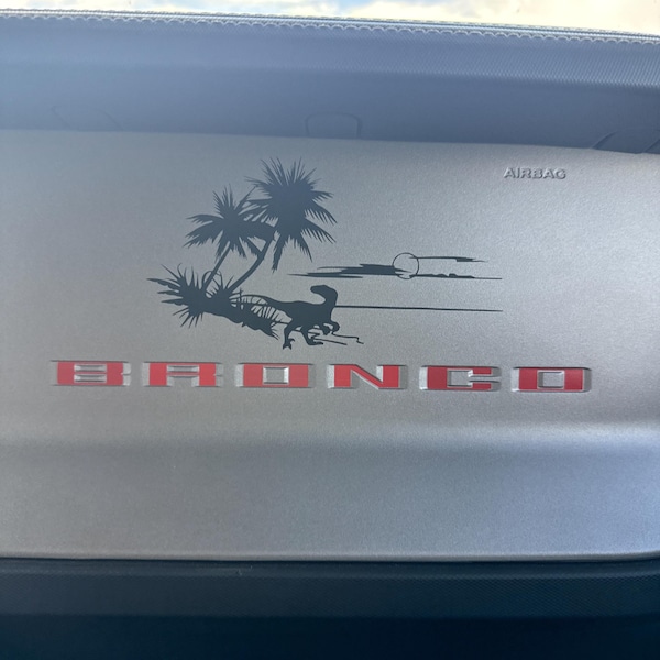 Bronco Sasquatch on the Beach Dash Decal for Dashboard - Etsy